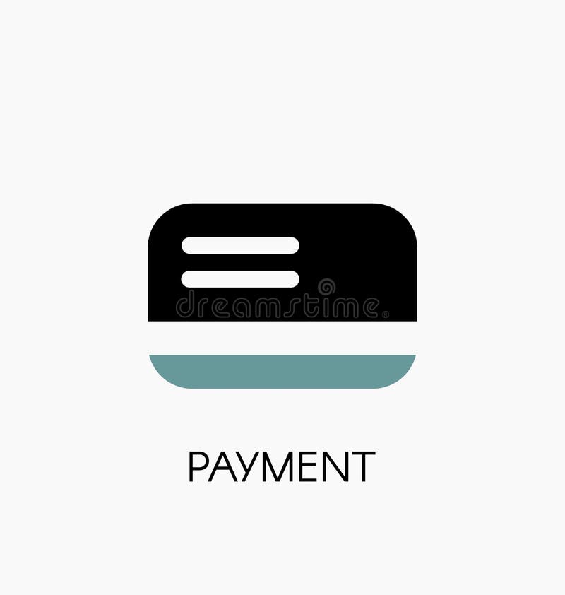 Payment Icon. Credit or Debit Card Payment Type Symbol Vector Illustration Stock Vector ...