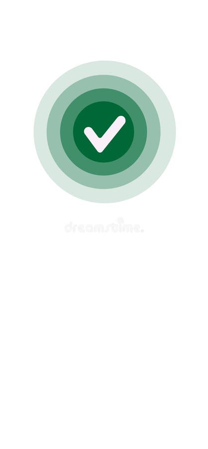 Payment Icon. Green Check Mark Icon Stock Illustration - Illustration ...