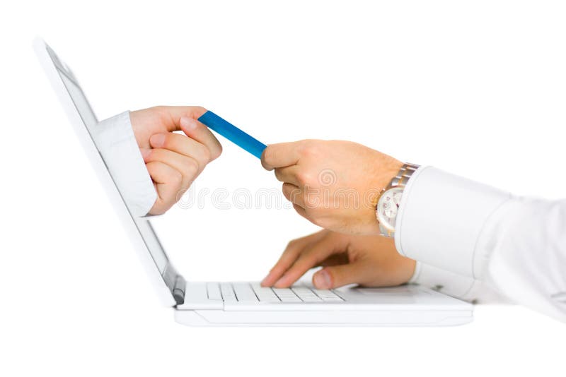 Online payment stock photo. Image of hand, commerce, modern - 21980902