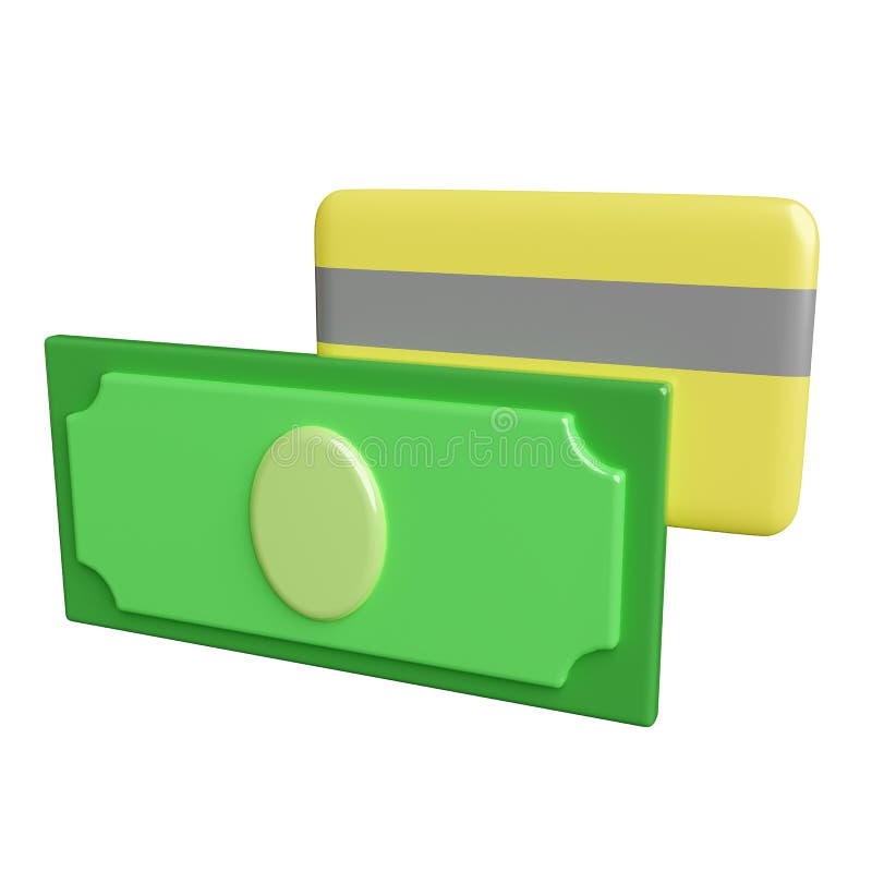 Payment Method 3d Icon Render Illustration Stock Illustration ...