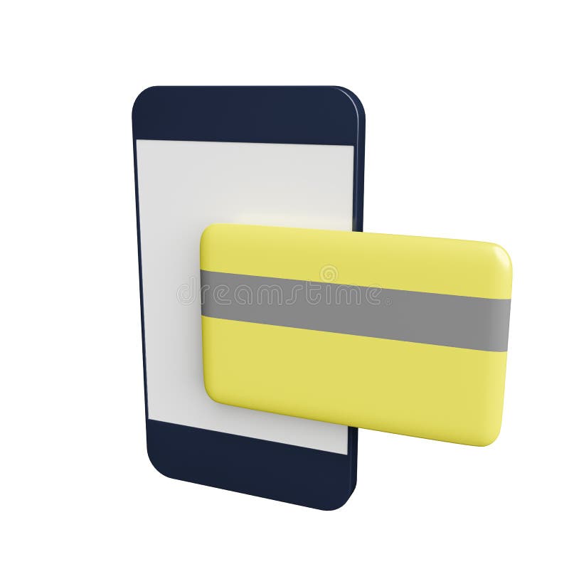 Payment Method 3d Icon Render Illustration Stock Illustration ...