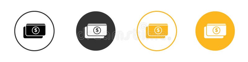 Payment Method Icon Black and White Vector Outline Sign Stock Vector ...