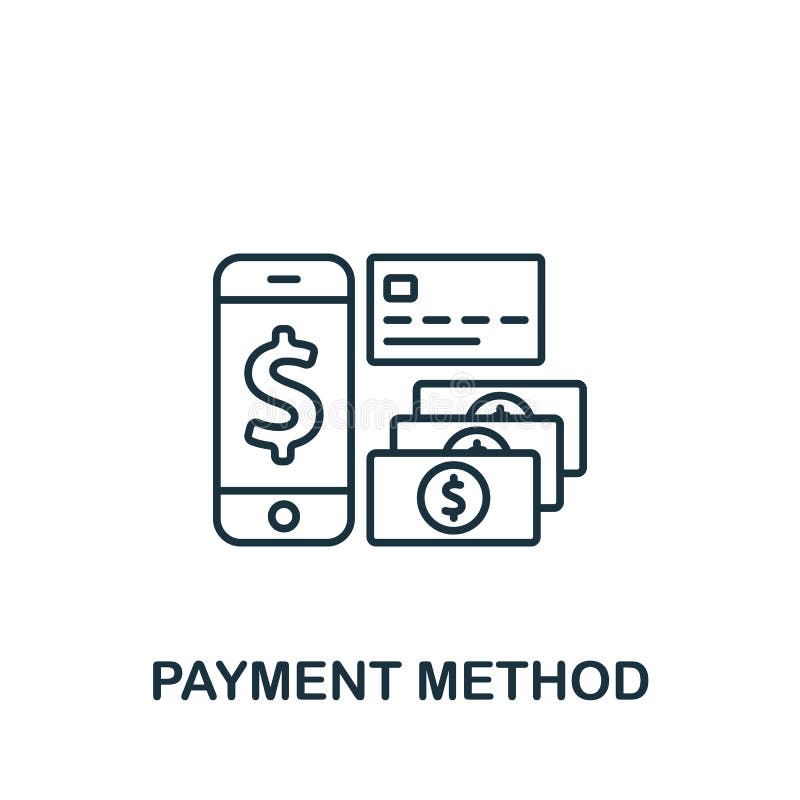 Payment Method Icon. Line Simple Line Retail Icon for Templates, Web ...