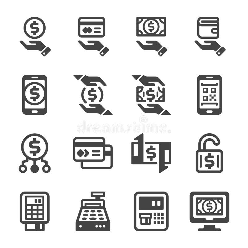 Payment Method Icon. Outline Symbol Stock Illustration - Illustration ...
