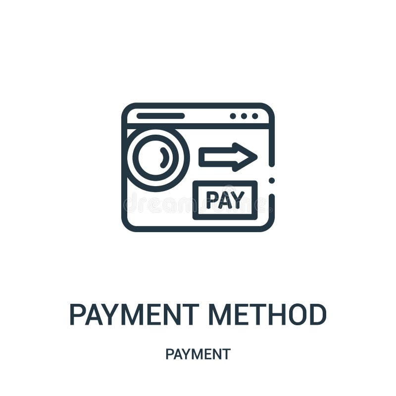 Payment Method Icon Vector from Payment Collection. Thin Line Payment ...
