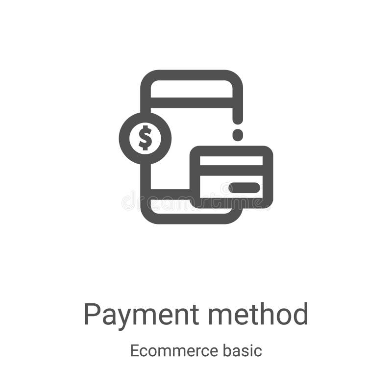 Payment Method Icon Vector from Payment Collection. Thin Line Payment Method Outline Icon Vector ...