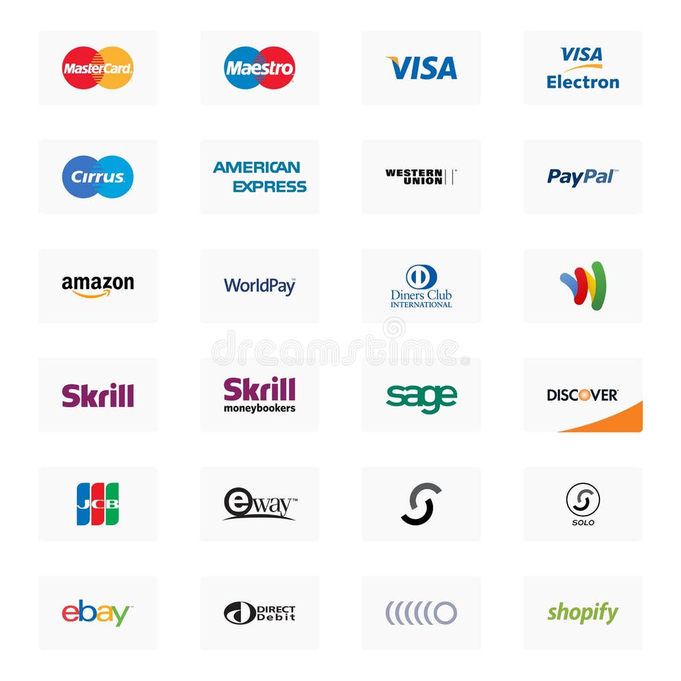 Credit Card Logos Stock Illustrations – 845 Credit Card Logos Stock ...