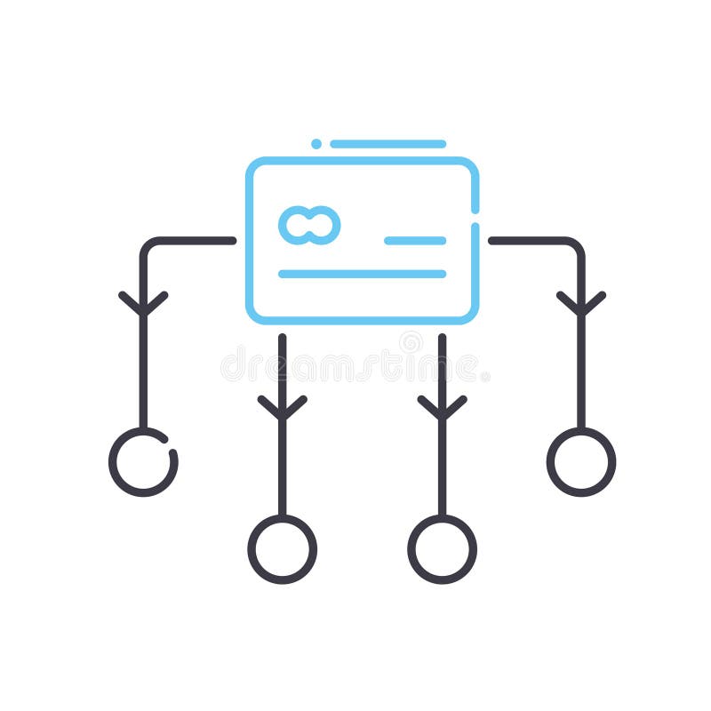 Payment Methods Line Icon, Outline Symbol, Vector Illustration, Concept ...