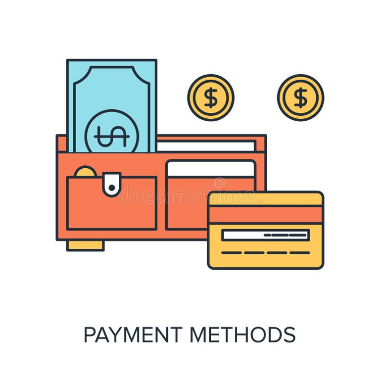 Payment Methods Vector Illustration Concept Stock Illustration - Illustration of success ...