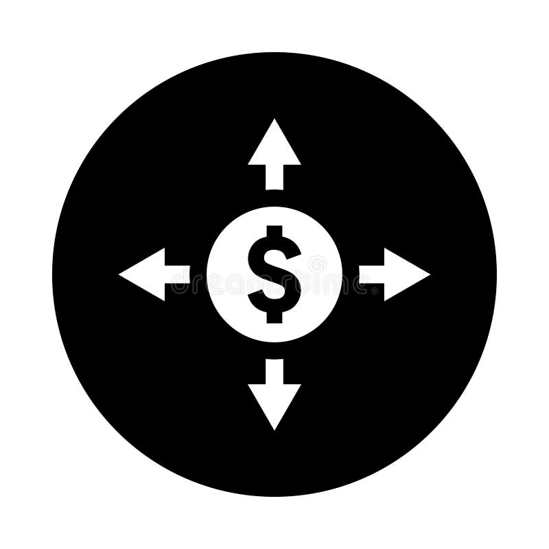 Payment, Pay Out, Spend Money Icon. Black Vector Graphics Stock ...