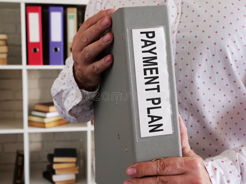 Payment Plan is Shown on the Conceptual Business Photo Stock Photo ...