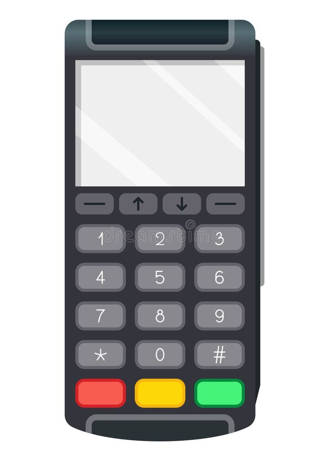 Payment Pos Terminal. NFC Payment Machine Concept. Bank Payment ...