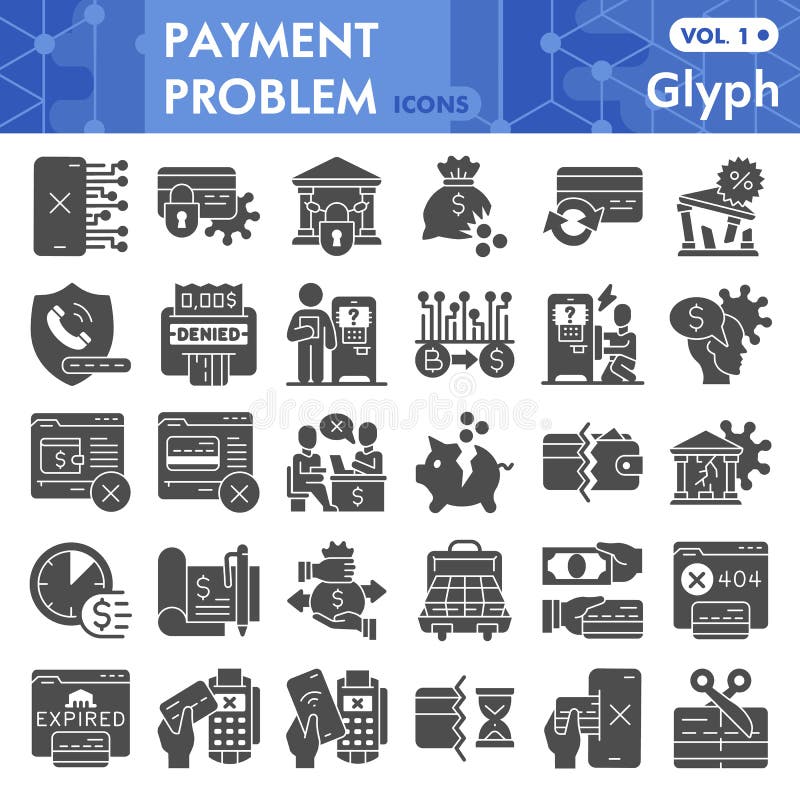 Business Problem Thin Line Icon Set, Problem Solving Symbols Set ...