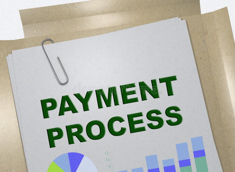 Payment process stock illustration. Illustration of figure - 38387014