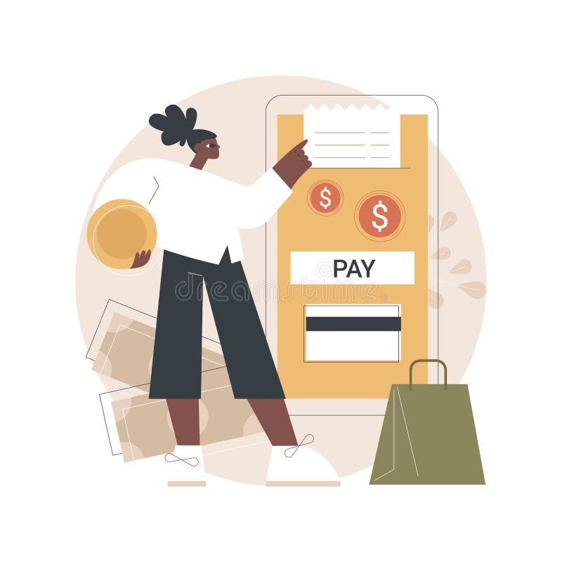 Payment Processing Abstract Concept Vector Illustration. Stock Vector ...