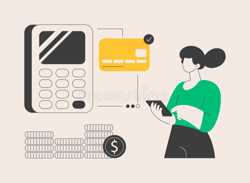 Payment Processing Abstract Concept Vector Illustration. Stock Vector ...