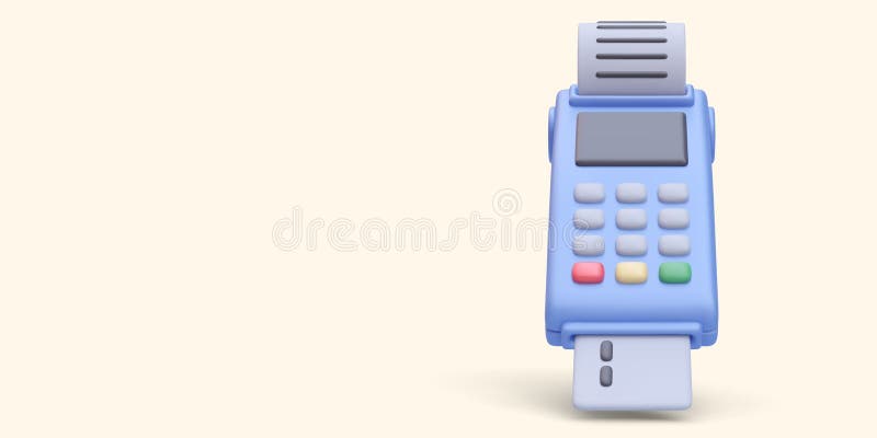 Payment Processing Concept in Realistic Style with Contactless POS ...