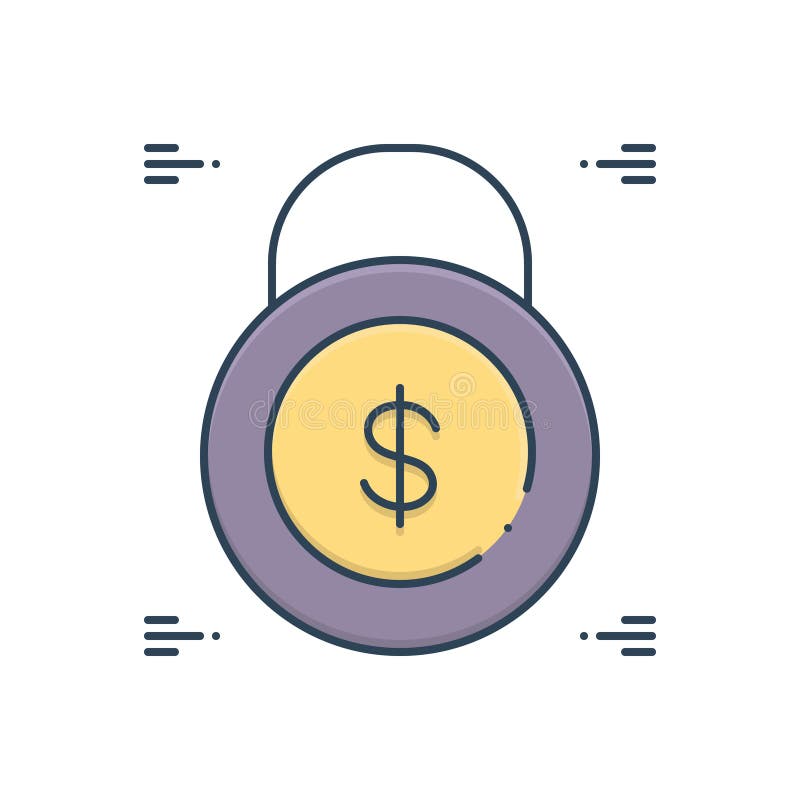 Color Illustration Icon for Payment Protection, Transaction and Safety ...
