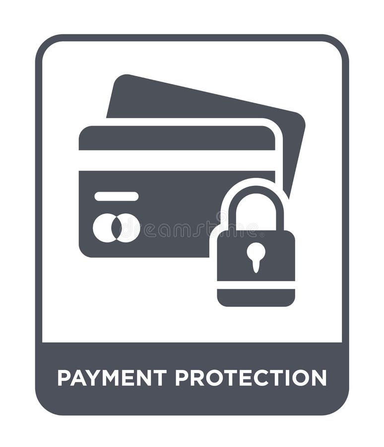 Payment Protection Icon in Trendy Design Style. Payment Protection Icon ...