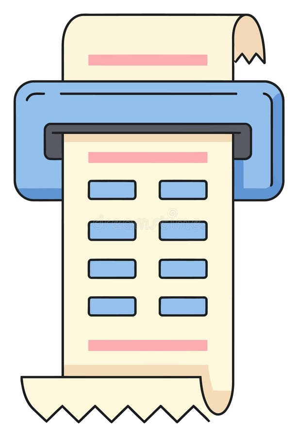 Receipt Printing Machine Icon Stock Illustrations – 115 Receipt ...
