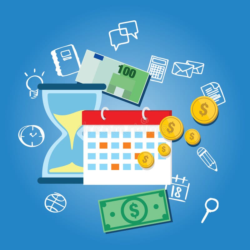 Payment Schedule Day Calendar Payday Deadline Money Overdue Stock ...