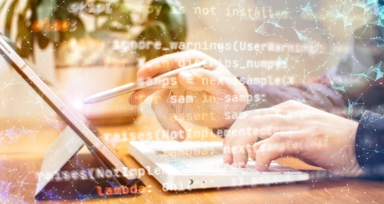 Payment Security Concept. Hacker in Black Gloves Hacking the System ...