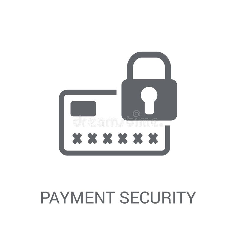 Payment Security Icon. Trendy Payment Security Logo Concept on W Stock ...