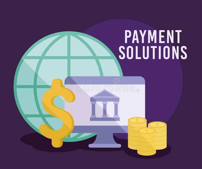 Payment Solutions Illustration Stock Vector - Illustration of earning ...