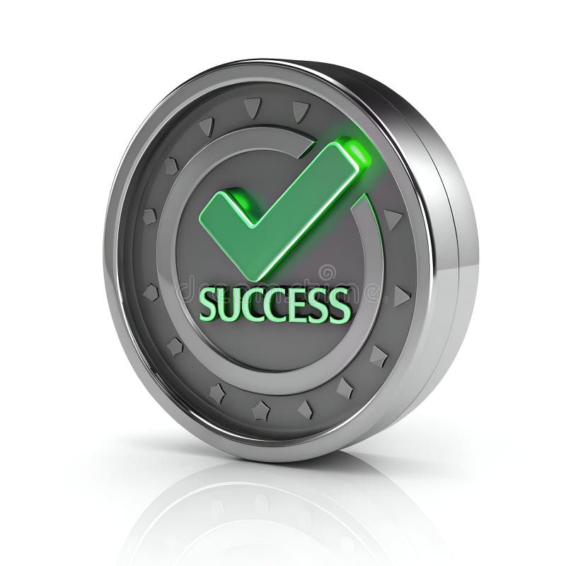 Payment Success 3D Icon stock illustration. Illustration of transaction ...