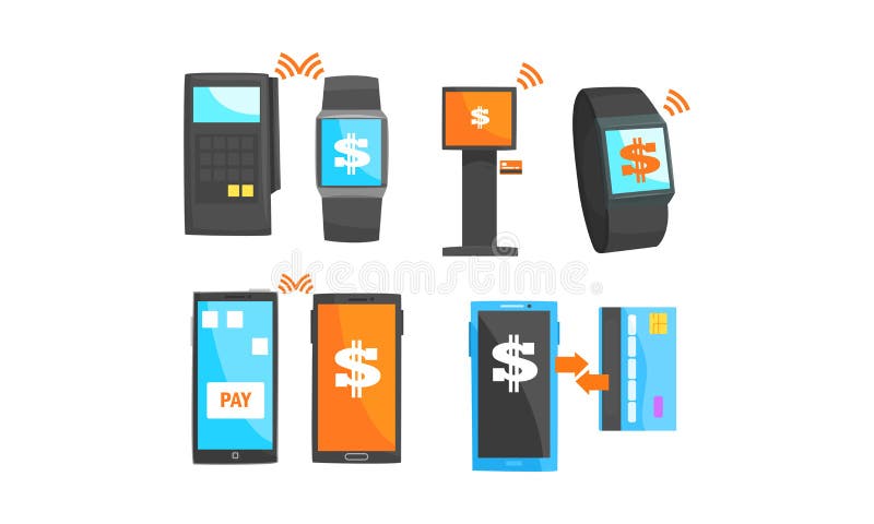 Payment System Vector Set. Online Paying Concept Stock Vector ...