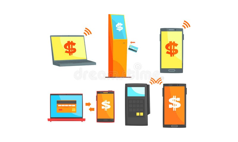 Payment System Vector Set. Online Paying Concept Stock Vector ...