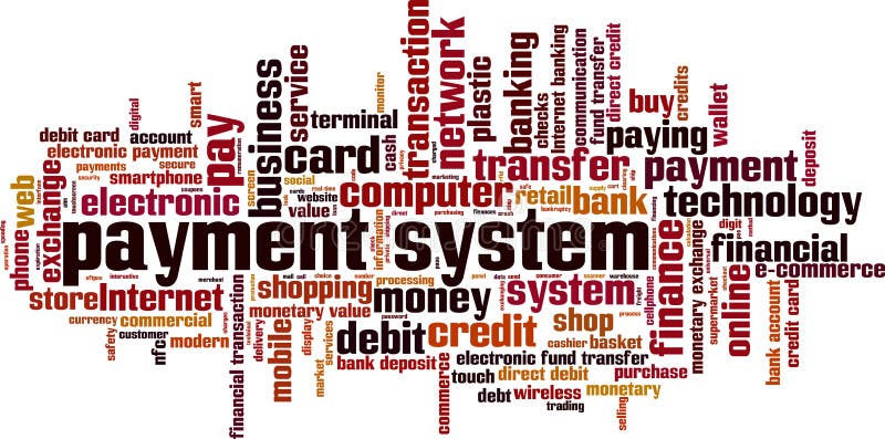 Payment system word cloud stock vector. Illustration of credits - 249254596