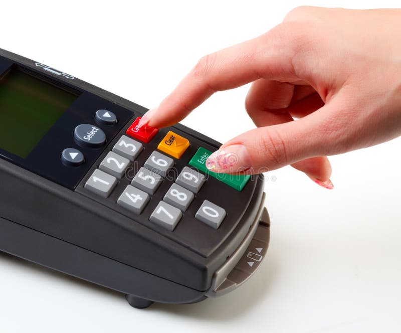 Payment terminal stock image. Image of machine, finance - 11733577