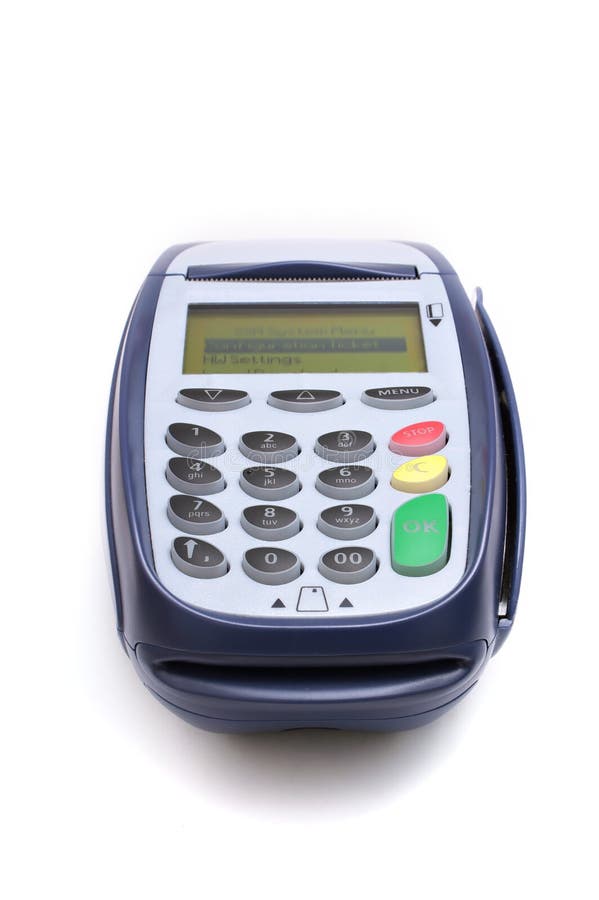 Payment terminal stock photo. Image of commercial, machine - 7894456