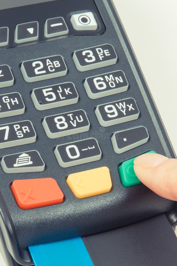 Credit Card Reader and Mobile Phone Using for Cashless Paying. Payment ...