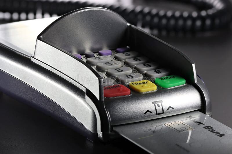 Payment terminal stock image. Image of card, store, reader - 343664597