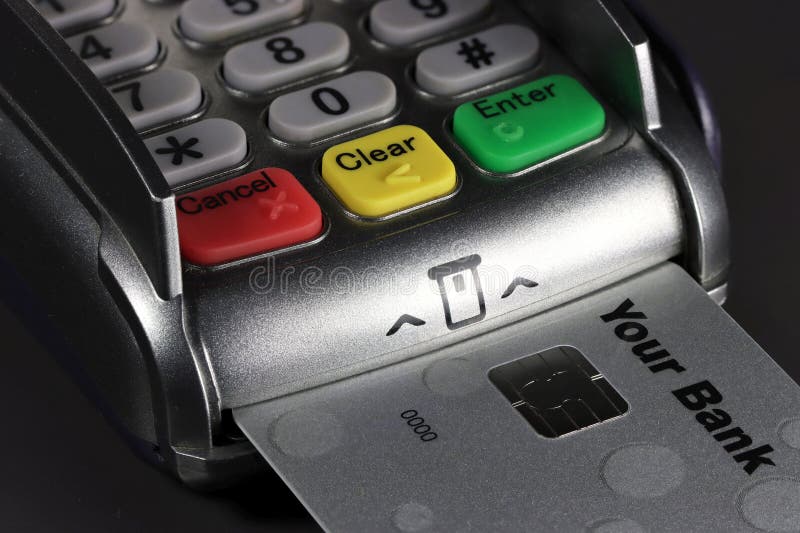 Payment terminal stock photo. Image of plastic, debit - 343664340