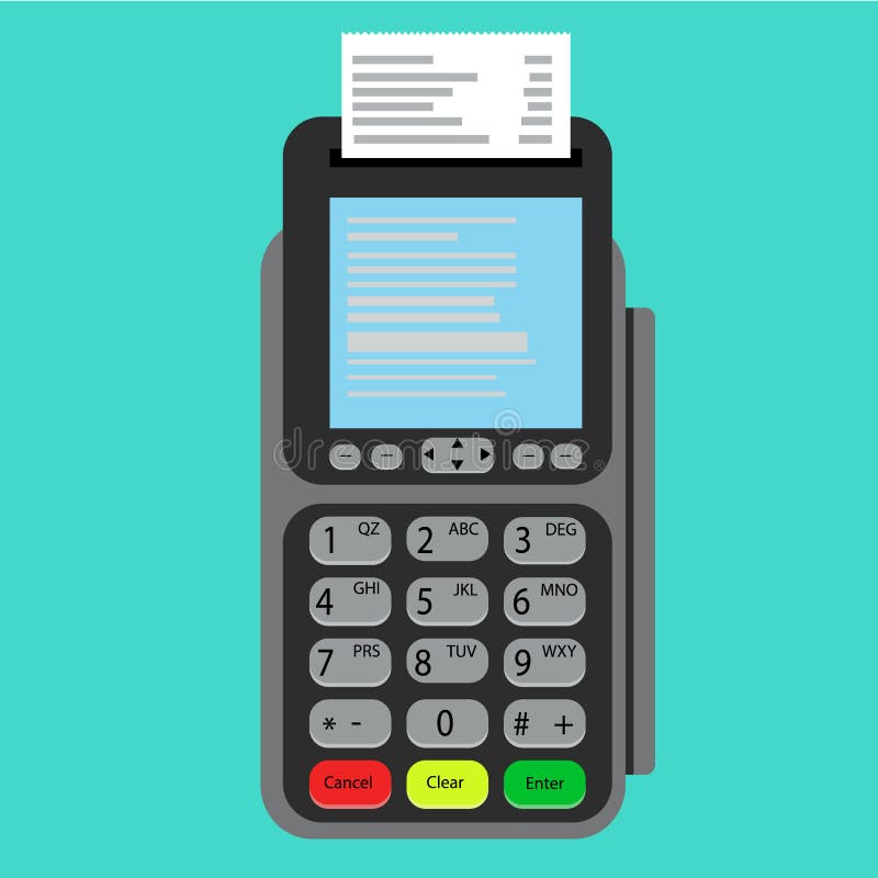 Payment Terminal. Point of Sale Concept.POS Terminal. Stock ...