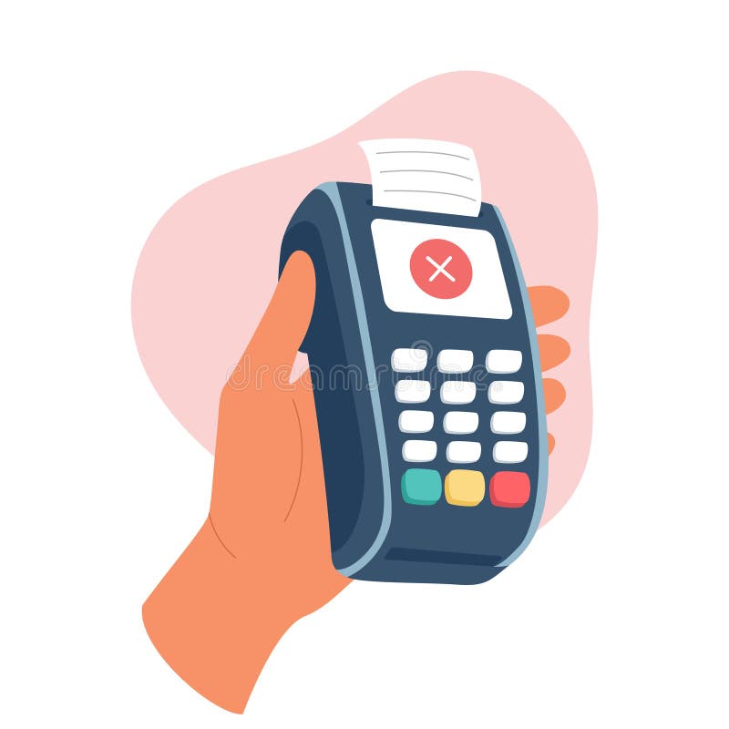 Payment Terminal, Printing a Receipt Indicating Unsuccessful ...
