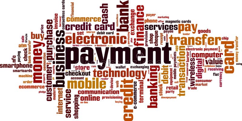 Payment word cloud stock vector. Illustration of services - 199242178