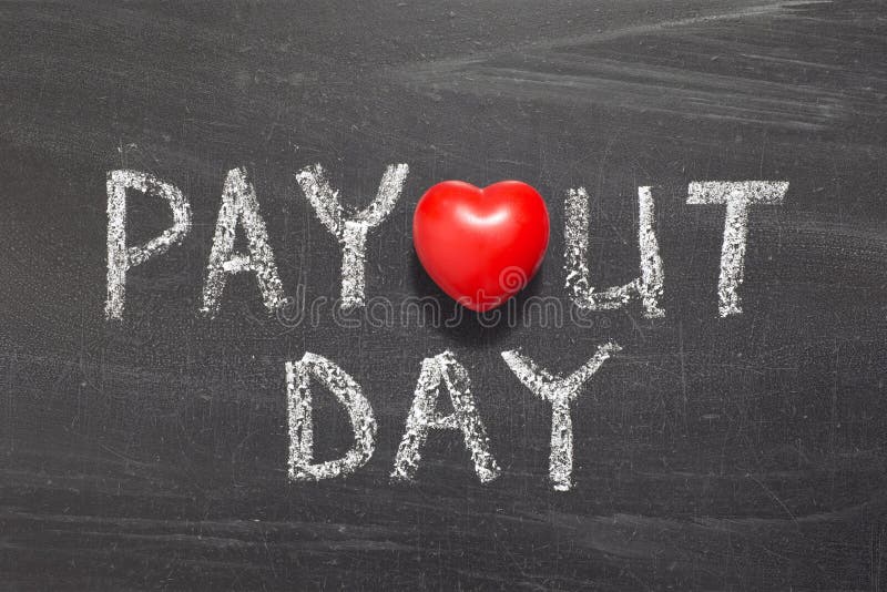Payout day stock image. Image of reward, blackboard, handwritten - 38945763