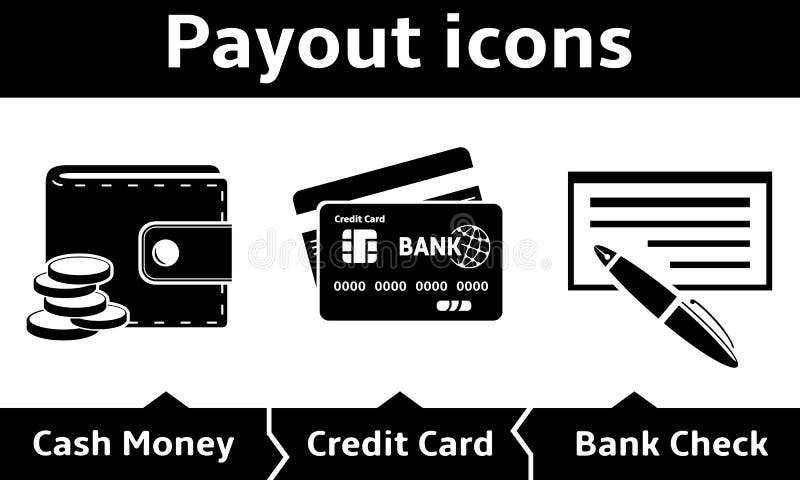 Payout icons stock vector. Illustration of balance, earnings - 53276261