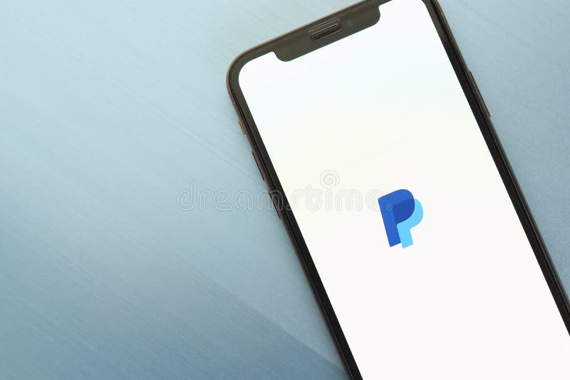 PayPal Application on Mobile Phone Screen. Editorial Stock Image ...