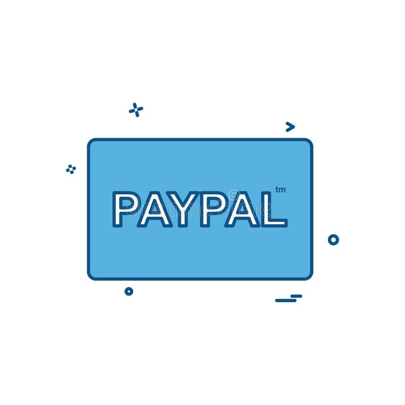 Paypal card icon design editorial image. Illustration of commerce ...