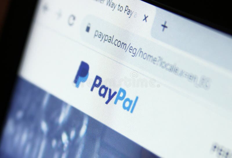 Paypal website editorial stock image. Image of paypal - 296681359