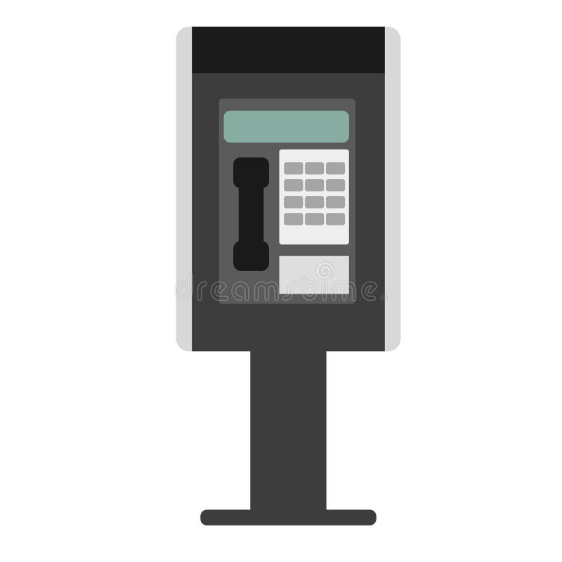 Payphone Icon In Black Style Isolated On White Background. Park Symbol ...