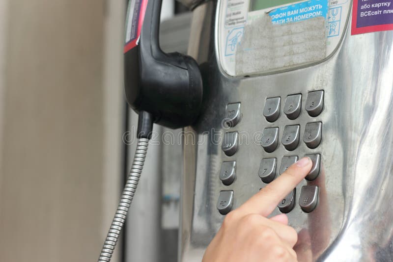 Payphone stock image. Image of payphone, girl, listening - 56728307