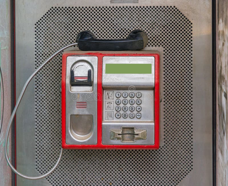 Payphone Receiver Top stock photo. Image of keypad, handle - 261993102