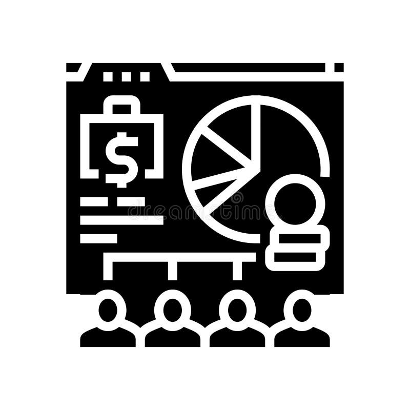 Payroll Processing Glyph Icon Vector Illustration Stock Vector ...