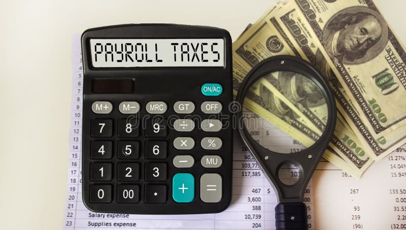 Calculator, Pen and Forms of Receipts for Payment Stock Photo - Image ...